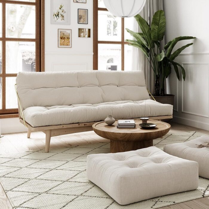 Folk Sovesofa Fra Karup Design i Massiv FSC Fyrretræ | Japandi