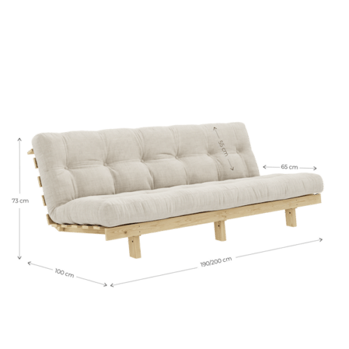 Lean Sovesofa Fra Karup Design i FSC Fyrretræ | 100% Japandi ♻