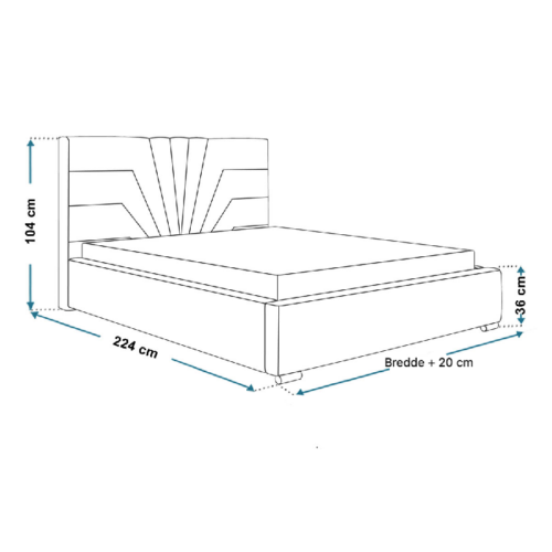 Top Model 1 Sengeramme Med Opbevaring Fra CozyQuilt Sleep